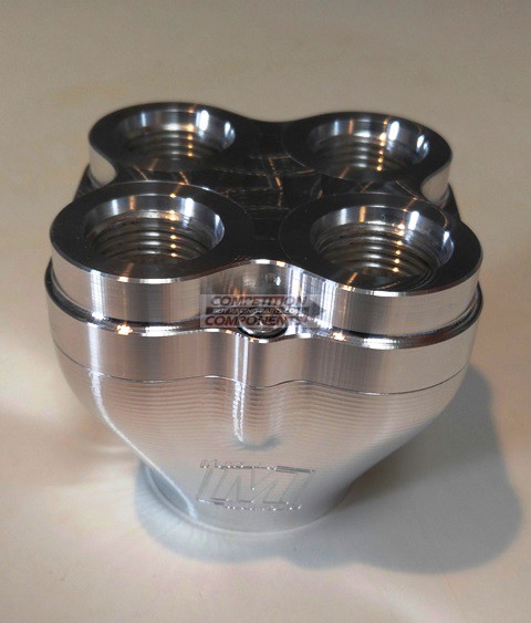 Marcella Manifolds 4-1 Billet Water Manifold | BuyRacingParts.com